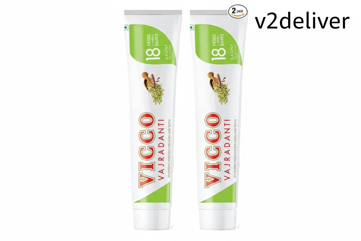 Vicco Vajradanti Saunf Flavour Toothpaste 160g (Pack of 2) – Ayurvedic ...